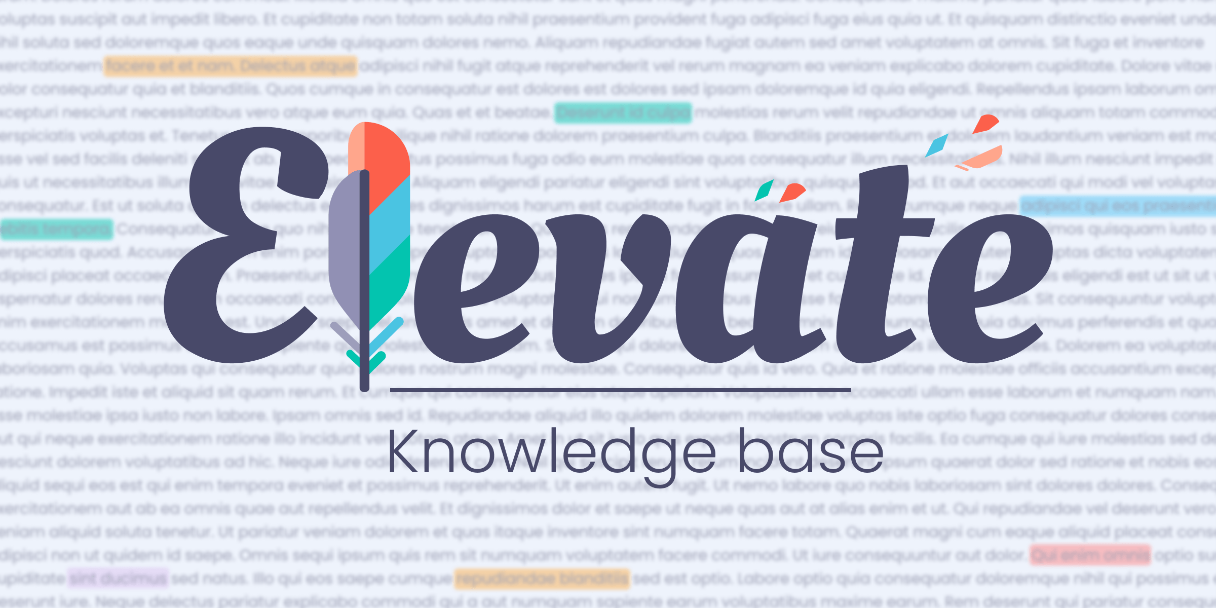 Welcome | Elevate Knowledge Base